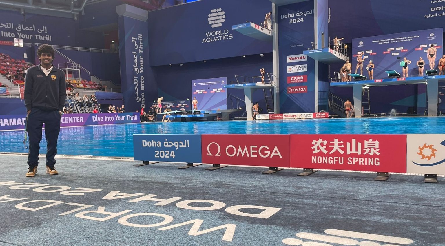 Dilanka Shehan smashes Sri Lanka record at World Aquatic Championship ...