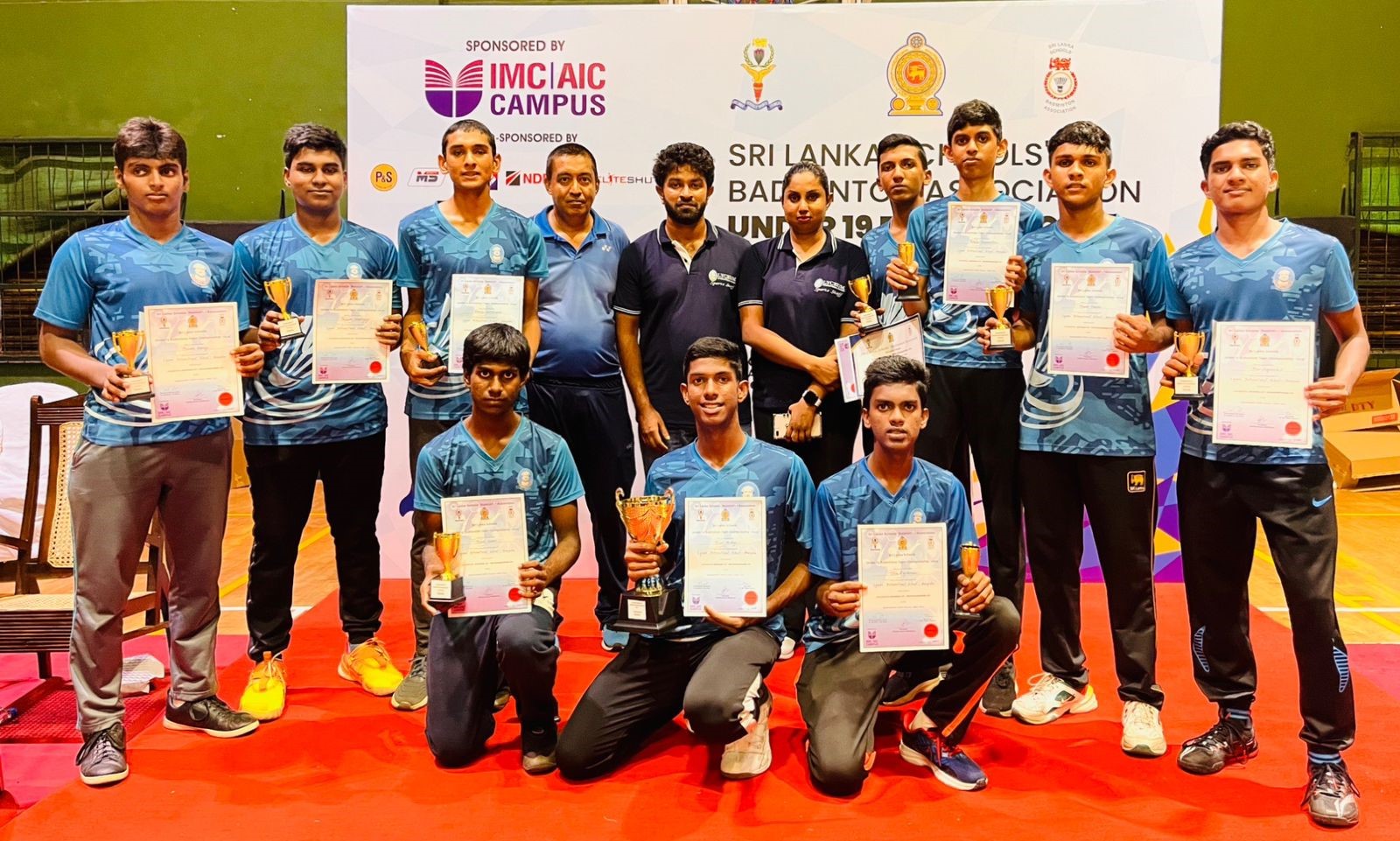 Lyceum Gampaha boys' badminton team strikes gold - ePRESS