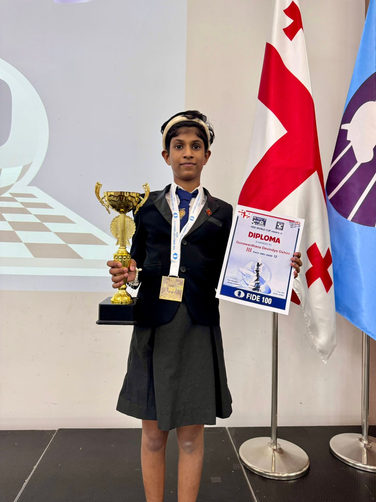 Wycherley's Oshini Gunawardena secures first-ever medal for Sri Lanka ...